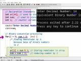 Decimal To Binary Conversion Cpp Tutorial