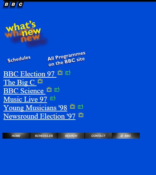BBC on the WWW: the website from 1996 to now - Interhacktives