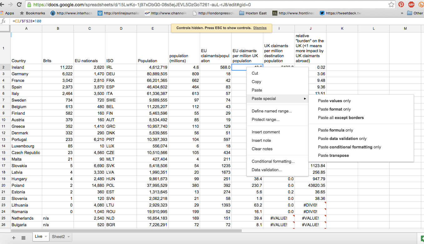 My Excel tips for journalists - Interhacktives
