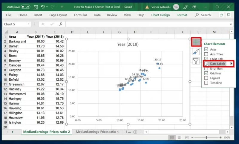 How To Add Labels To Excel Scatter Plot - Best Geometric Images in Mobile