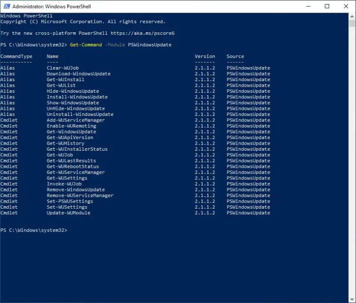 PSWindowsUpdate – PuckieStyle
