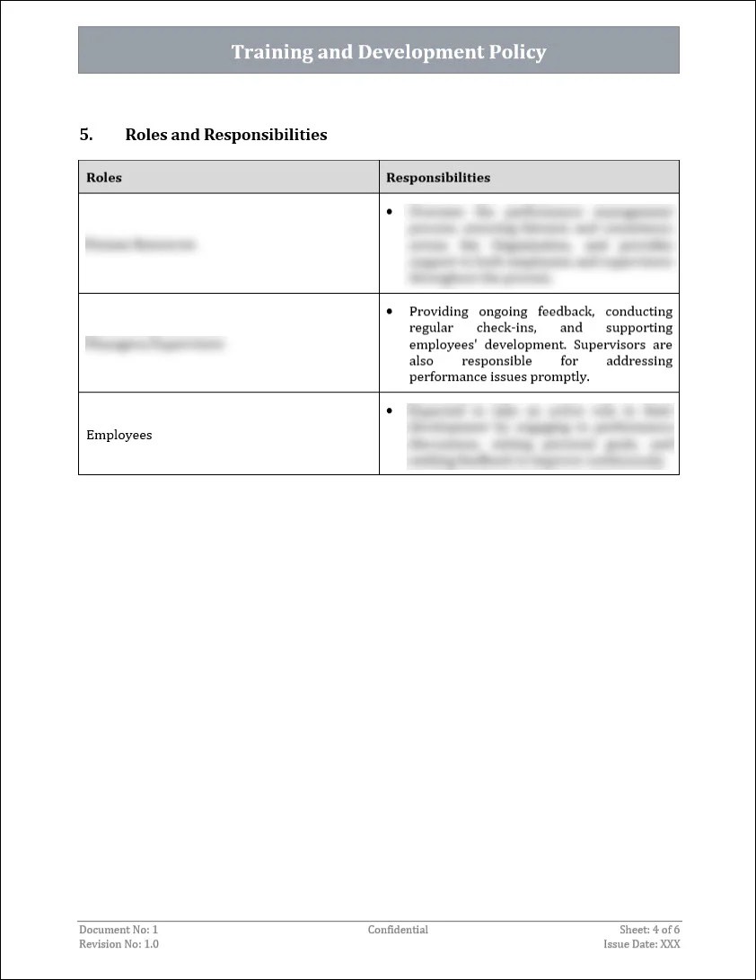 Performance Management Policy Template Itsm Docs Itsm Documents