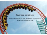 Java Loop Constructs For Loop Enhanced For Loop While Loop Do While