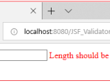 Jsf Validatelength Java4coding