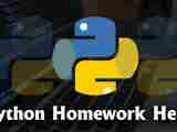 Get Quick Help With Python Homework