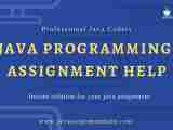 Best Java Programming Assignment Help Online From Experts