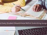 Things Consider Before Submitting Assignment