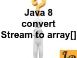 Java 8 Code To Convert Stream To Array Using Stream Toarray Method