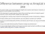 9 Differences Between Array And Arraylist In Java Java Code Geeks