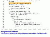 Java Statements Assignment Loops Case