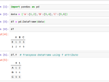 Python Pandas Dataframe Transpose Dataframe Transpose Method
