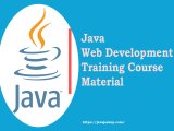Java Web Development Training Course Material