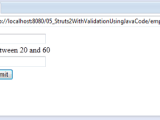 Javaskool Struts 2 X A Framework From Asf Validation Using