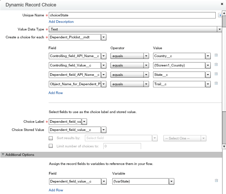 Dependent Picklist In Salesforce Flow Using Custom Metadata Type Video Jitendra Zaa