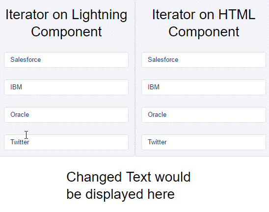 Get Selected HTML or Lightning component in Aura Iterator – Jitendra Zaa