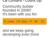 Create A Count Up Using Cb Content Module