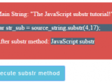 Javascript Substring And Substr Methods To Get Substrings