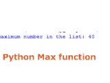 Python Max Function