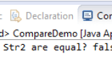 4 Examples Of Java String Compare By Equals And Compareto Methods