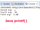 Java Printf String Format Method