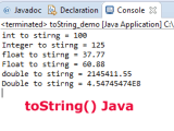 Understand Using Java Tostring Method
