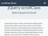 Alter Css Classes While Scrolling Jquery Scrollclass Free Jquery