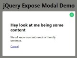 Animated Responsive Modal Window With Jquery And Css3 Expose Modal