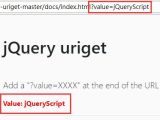 Get Query String Values From Url Jquery Uriget Free Jquery Plugins