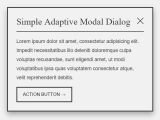 Simple Adaptive Modal Dialog Plugin With Jquery And Css3 Free Jquery