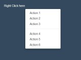 Simple Jquery Context Menu Plugin For Bootstrap Context Menu Free