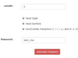 Jquery Based Strong Password Generator Tool Free Jquery Plugins
