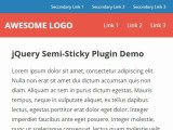 Jquery Plugin For Fixed Navigation Based On Scroll Direction Semi