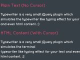 Jquery Plugin For Terminal Text Typing Effect Typewriter Free