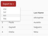 Export Html Table Into Excelcsv And Text Using Tableexport