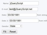 Jquery Plugin To Fill Forms From Javascript Objects Form Fill Free