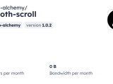 Web Alchemy Smooth Scroll Cdn By Jsdelivr A Cdn For Npm And Github