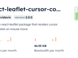 React Leaflet Cursor Coordinates Cdn By Jsdelivr A Cdn For Npm And Github