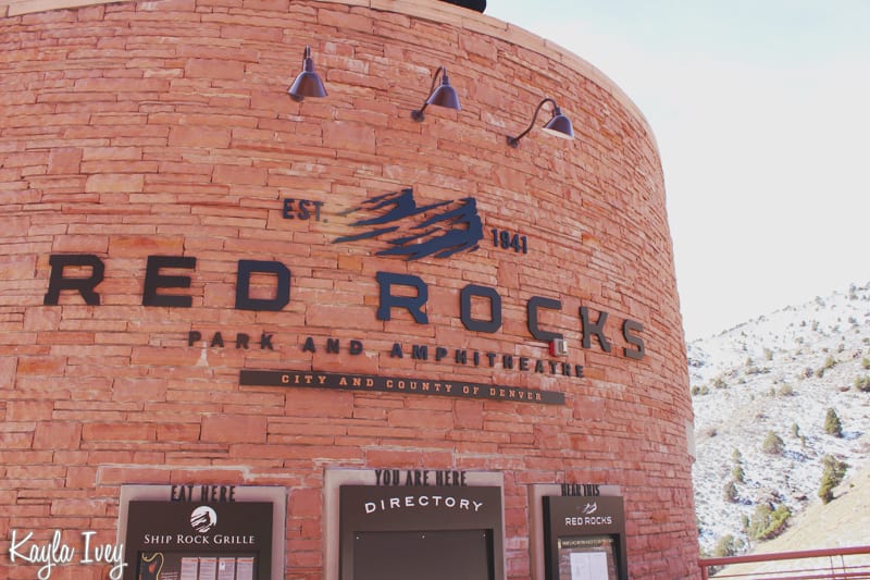 Red Rocks Amphitheater Sign
