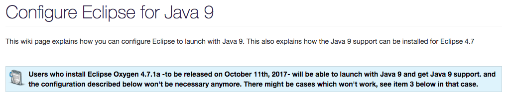 Eclipse Oxygen1 On Macos Fails At Startup With Java 9 As System Default Kevs Development Toolbox