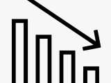 Bar Chart Report Analytics Statistic Decrease Arrow Chart Hd Png