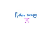 Using Pi In Python Numpy