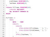 Create User Defined Function Using Sqlscript On Hana Database For Fullname