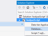 Create Sql Server Database Object Script Using Visual Studio 2015