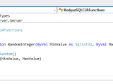 Generate Random Integer Number Using Sql Server Clr Function