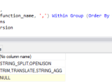 String Concatenation In Sql Server 2017 With String Agg Function