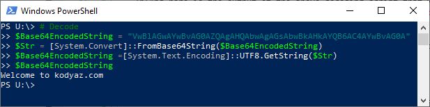 Decode Base64-Encoded String on Windows using PowerShell