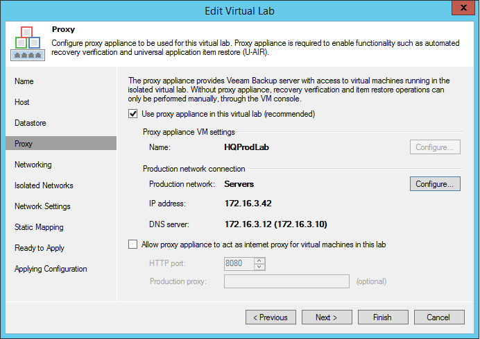 koolaid.info: Setting Up External Access To A Veeam SureBackup Virtual Lab