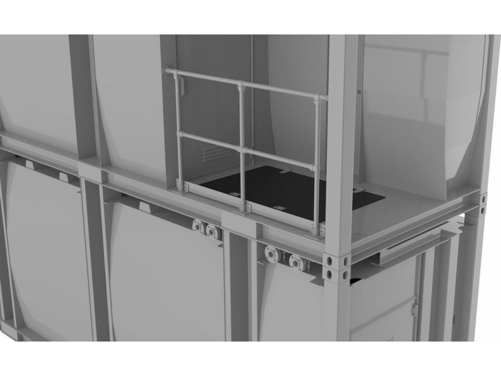 Stackable storage tank containers