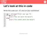 Lesson 7 Python Selection Learnbylayers
