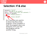 Lesson 7 Python Selection Learnbylayers